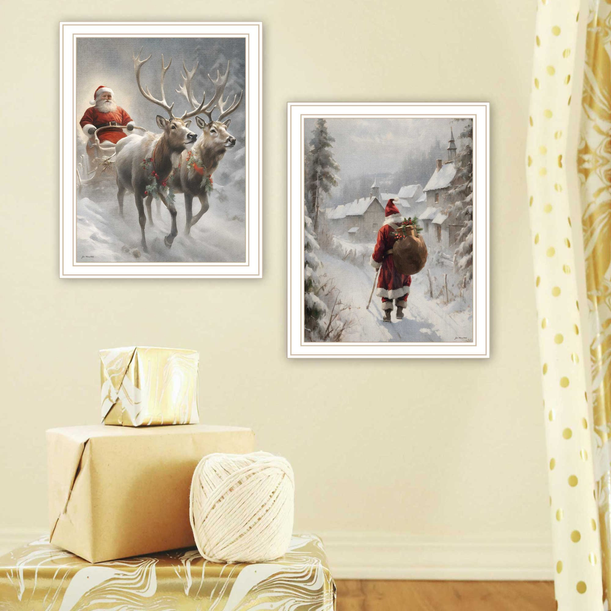 The Holiday Aisle® 2-Piece Vignette On The Eve of Christmas Framed Wall ...
