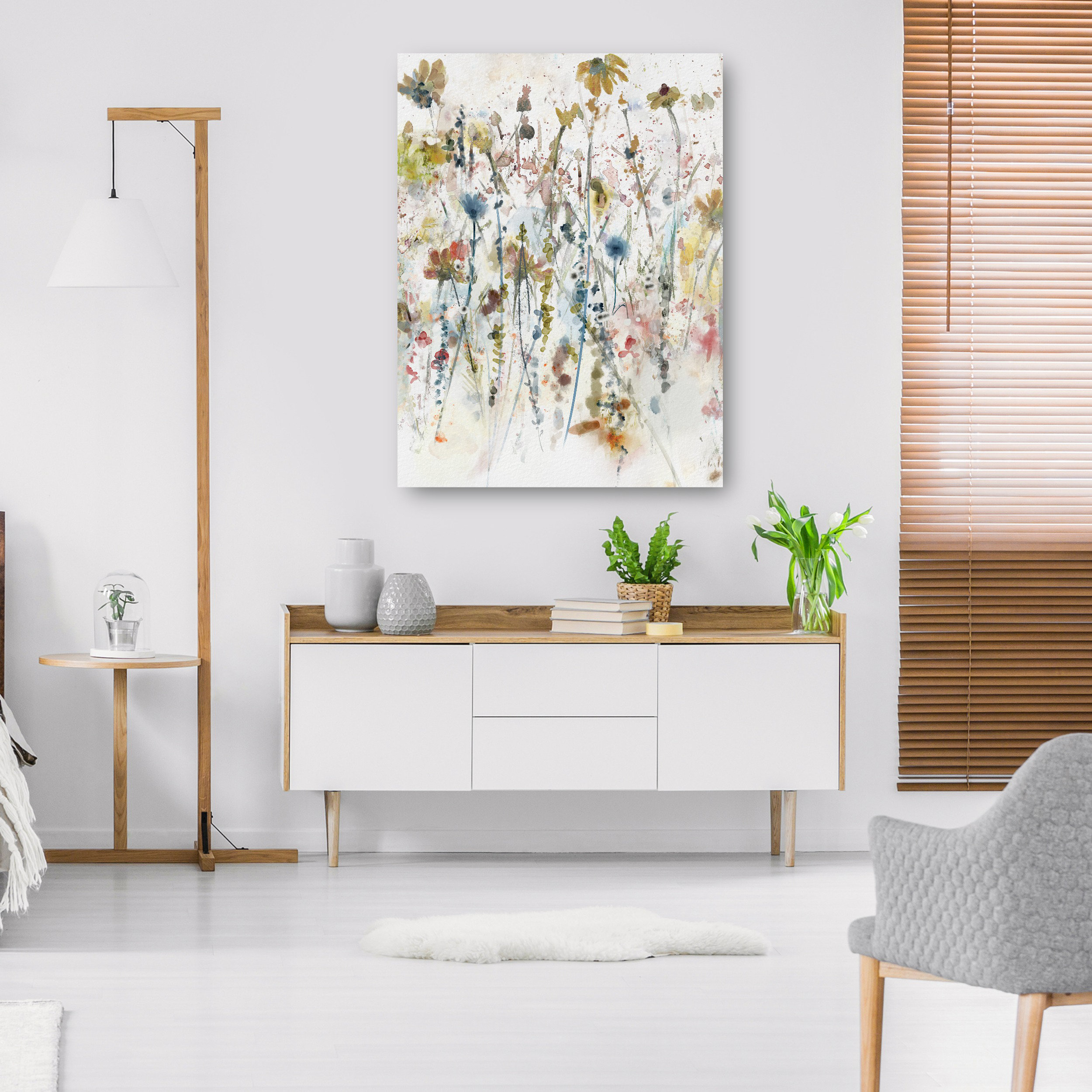 Winston Porter Watercolor Wildflowers Portrait II by Studio Arts Canvas ...