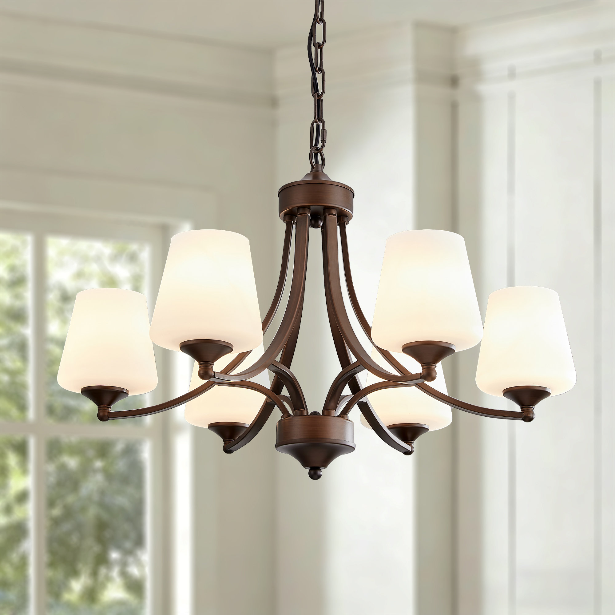 Winston Porter 6-light 6-light Chandelier Dimmable Classic ...