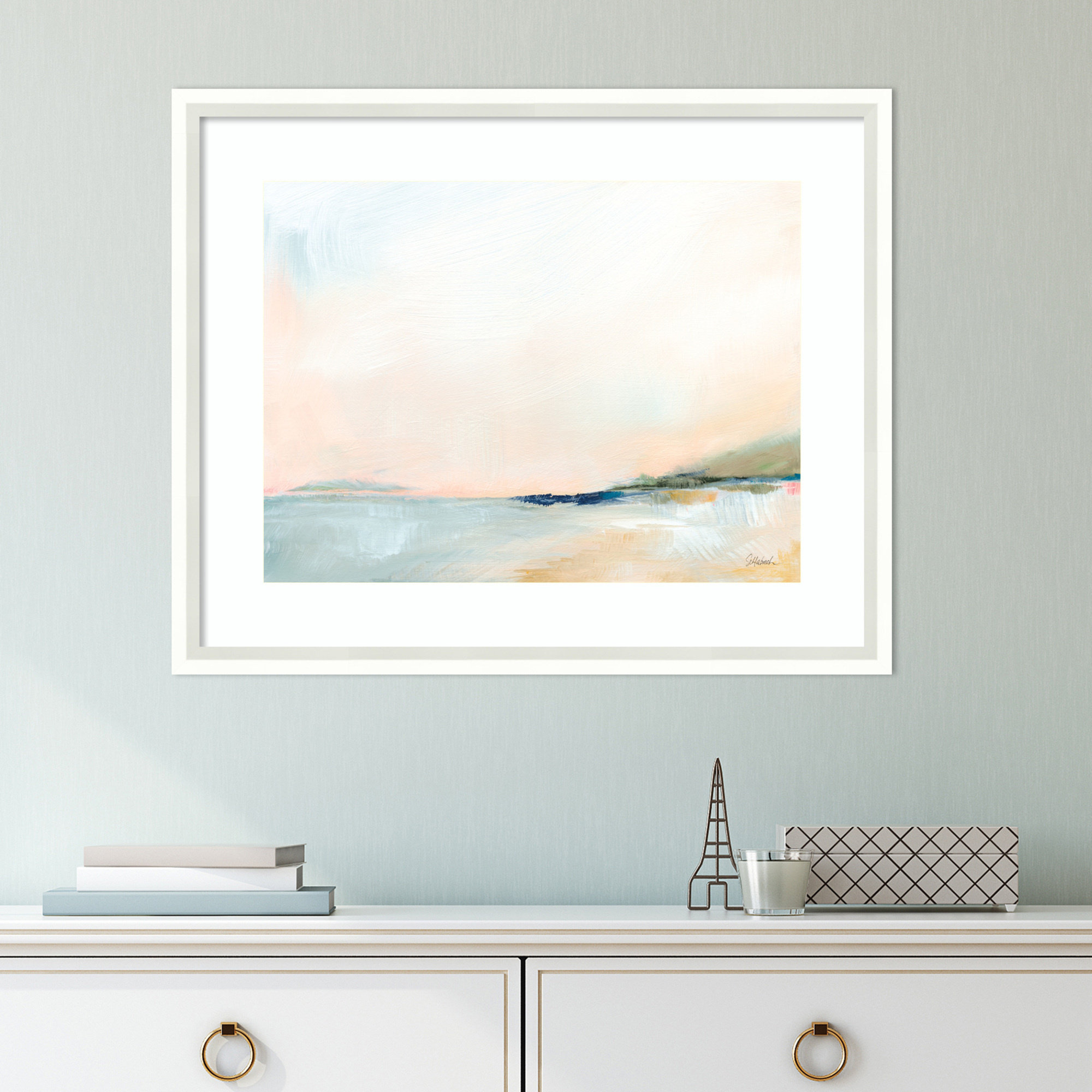 Beachcrest Home™ Open Sky over Water by Sue Schlabach - Picture Frame ...
