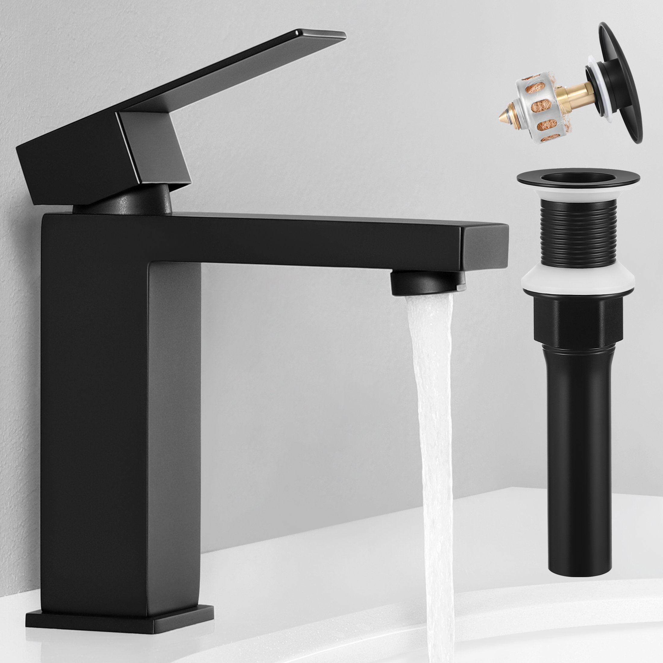 KES Bathroom Faucet Single Handle Sink Drain Assembly cUPC Certified ...