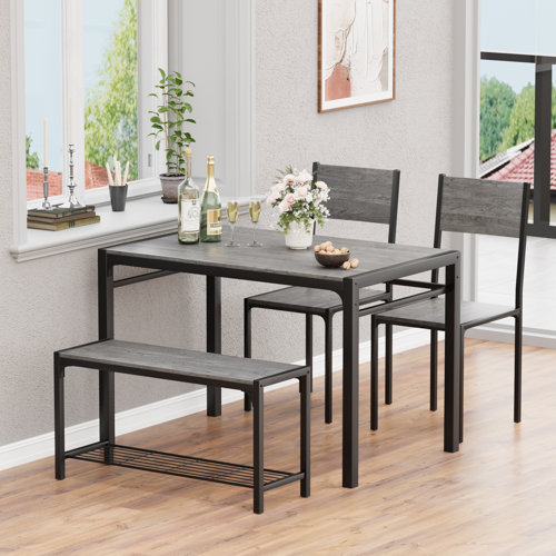 17 Stories Wiliam 4 - Piece Dining Set & Reviews | Wayfair