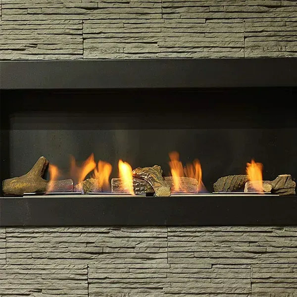 Millwood Pines 9 Pcs Fake Gas Fireplace Logs, Ceramic Wood Fire Pit ...