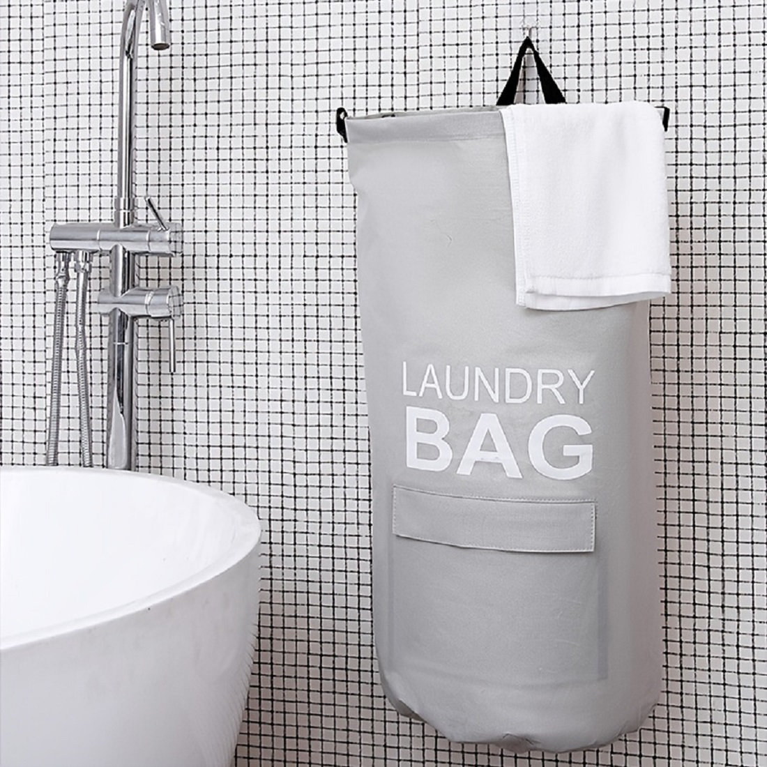 Hokku Designs Fabric Laundry Bag with Handles | Wayfair