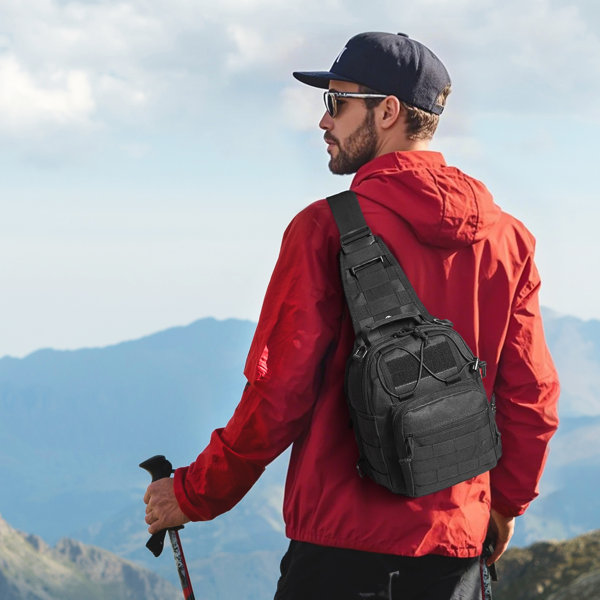 17 Stories Tactical Sling Bag 10L Military Rover Shoulder Sling ...