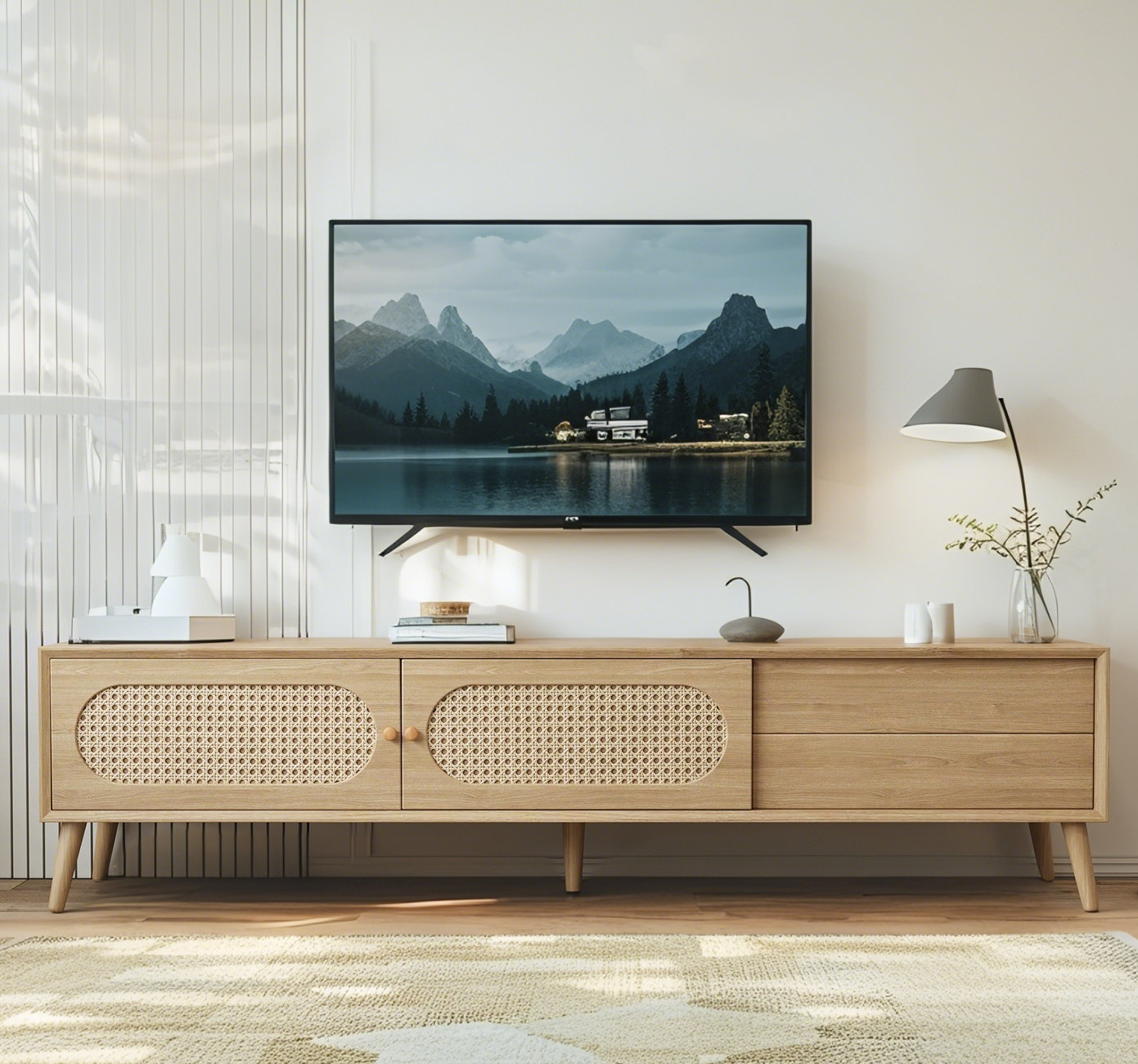 Dakota Fields Boho TV Stand For Tvs Up To 80'' , Modern Farmhouse Media ...