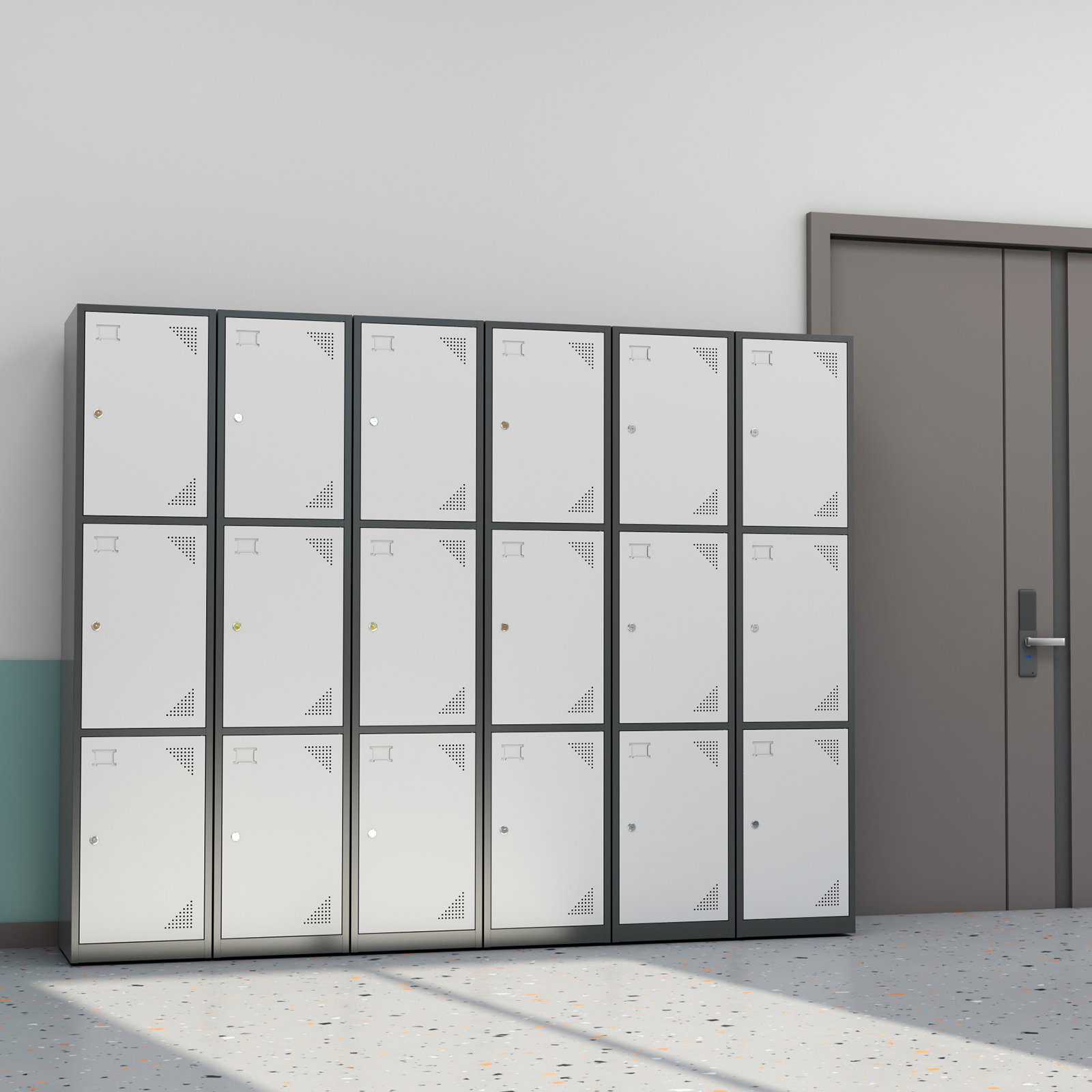 Steelcube 3-Tier 15'' W Steel Lockers & Reviews | Wayfair