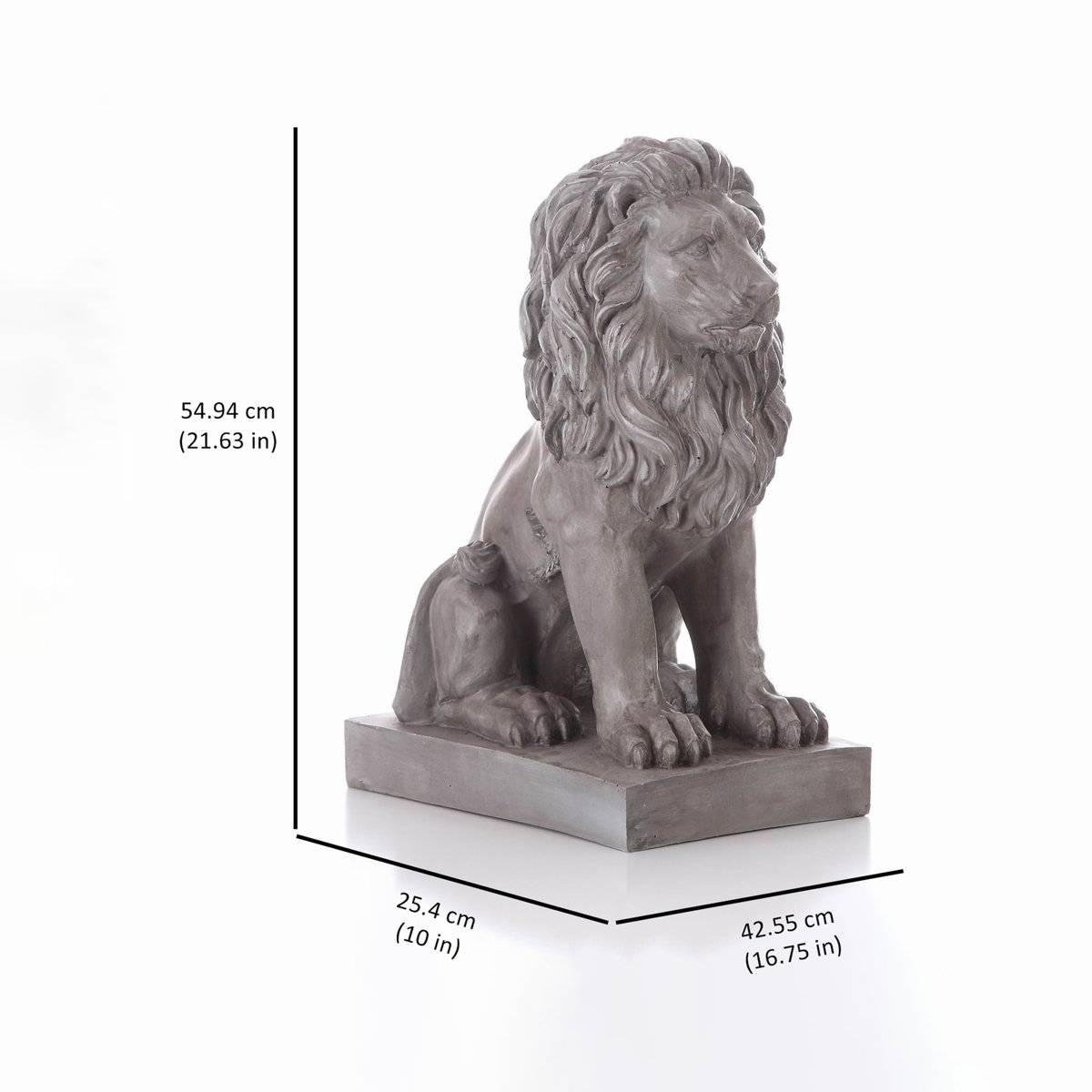 Hi-Line Gift Ltd. Sitting Lion Statue & Reviews | Wayfair