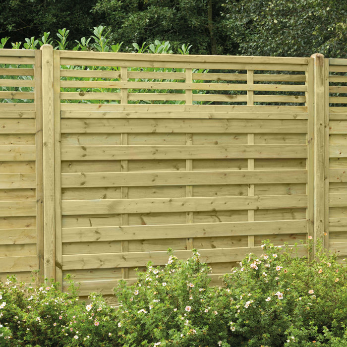 Forest Garden 70.87cm H x 70.87cm W Natural Timber Wood Fence Panels ...