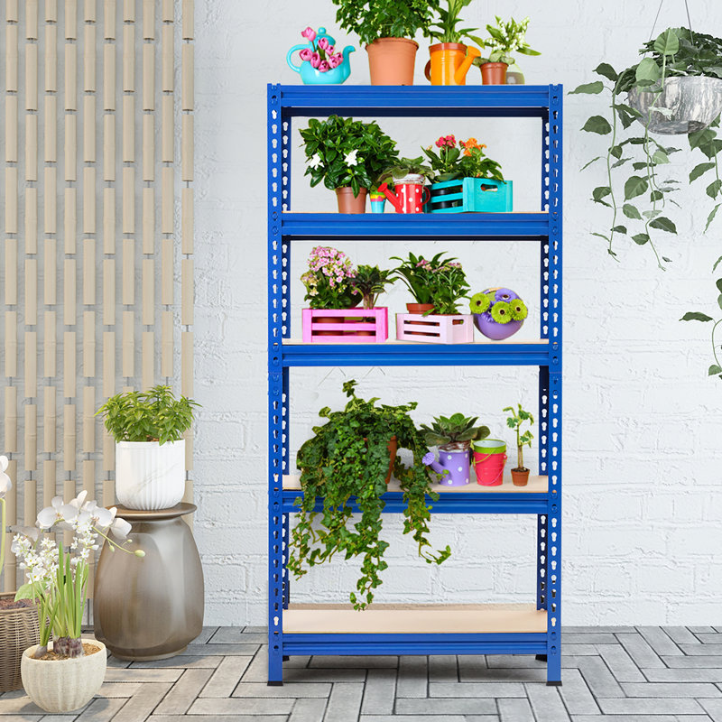 WFX Utility™ Newquay Metal + MDF Board Shelving Unit & Reviews | Wayfair