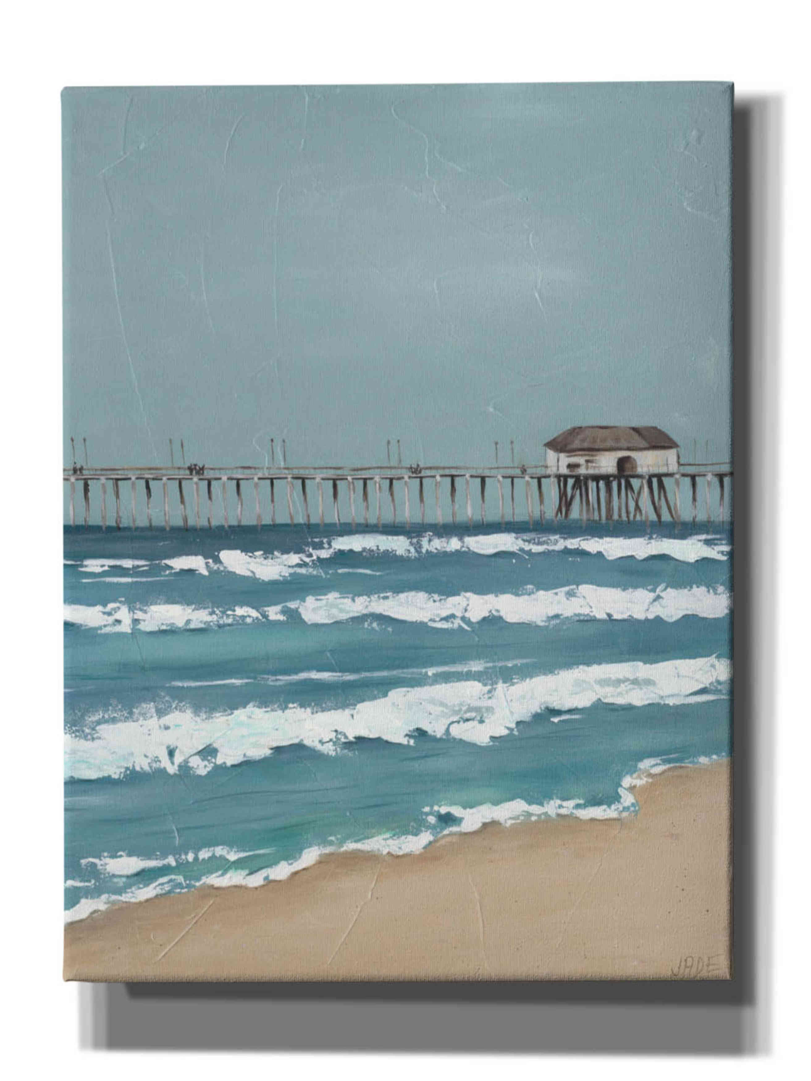Epic Graffiti Fishing Pier Diptych II - Wrapped Canvas Graphic Art ...