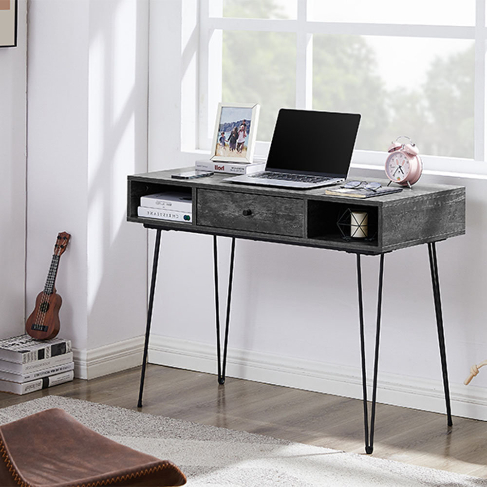 Inbox Zero 39.3" Home Office Work Table With 3 Drawers,Computer Desk ...