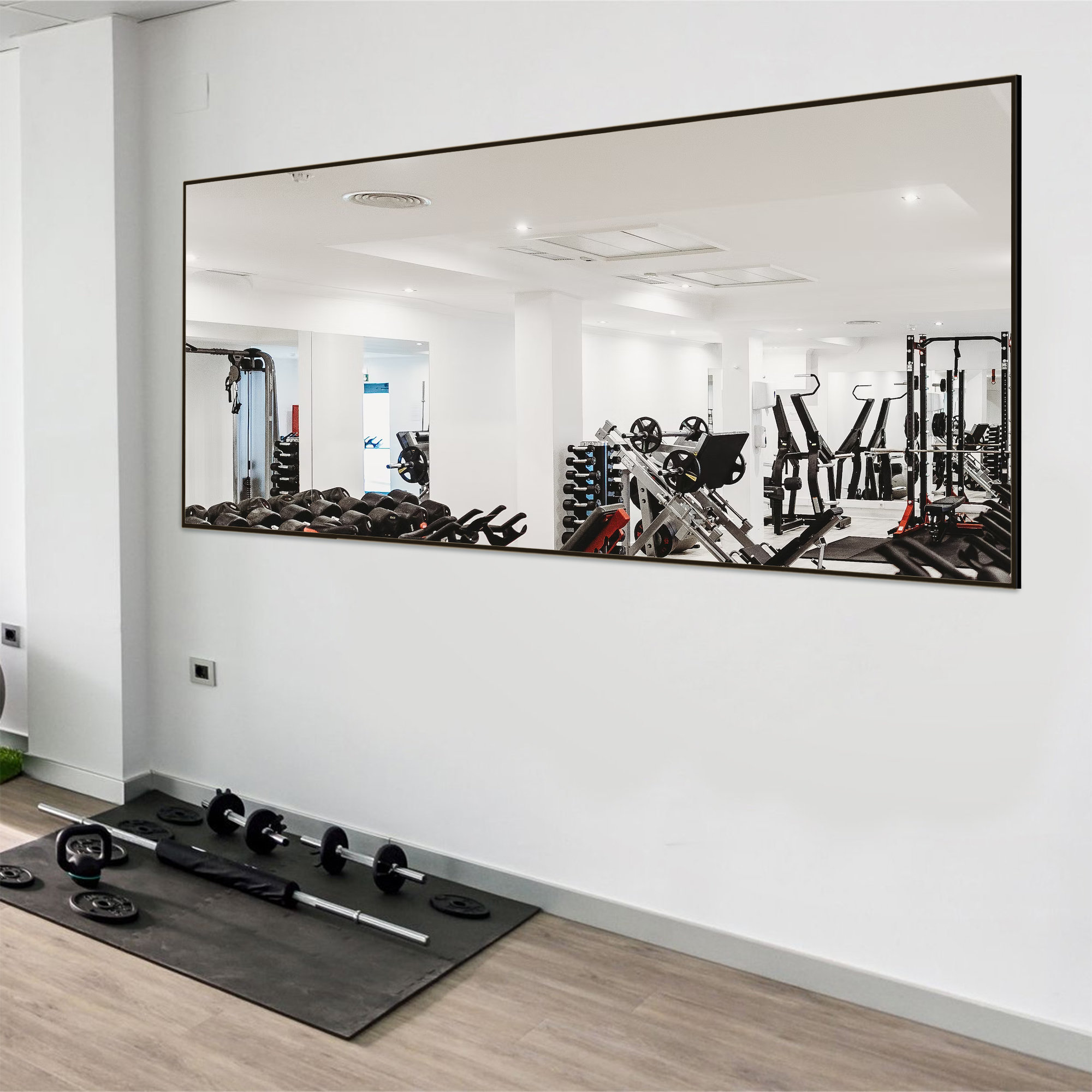 Ebern Designs Longin Rectangle Metal Full Length Mirror & Reviews ...