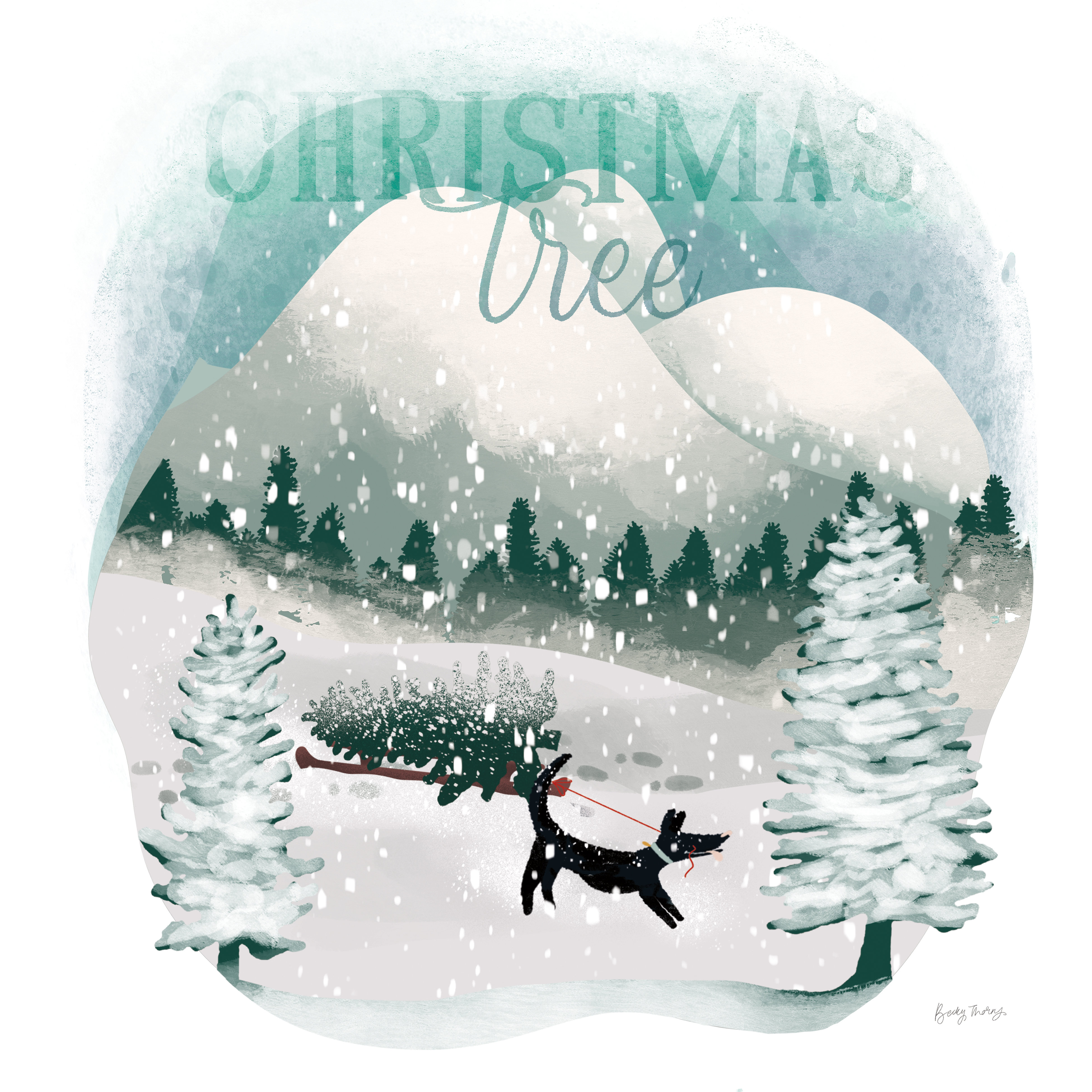 The Holiday Aisle® Winter Wonderland V by Becky Thorns - Wrapped Canvas ...