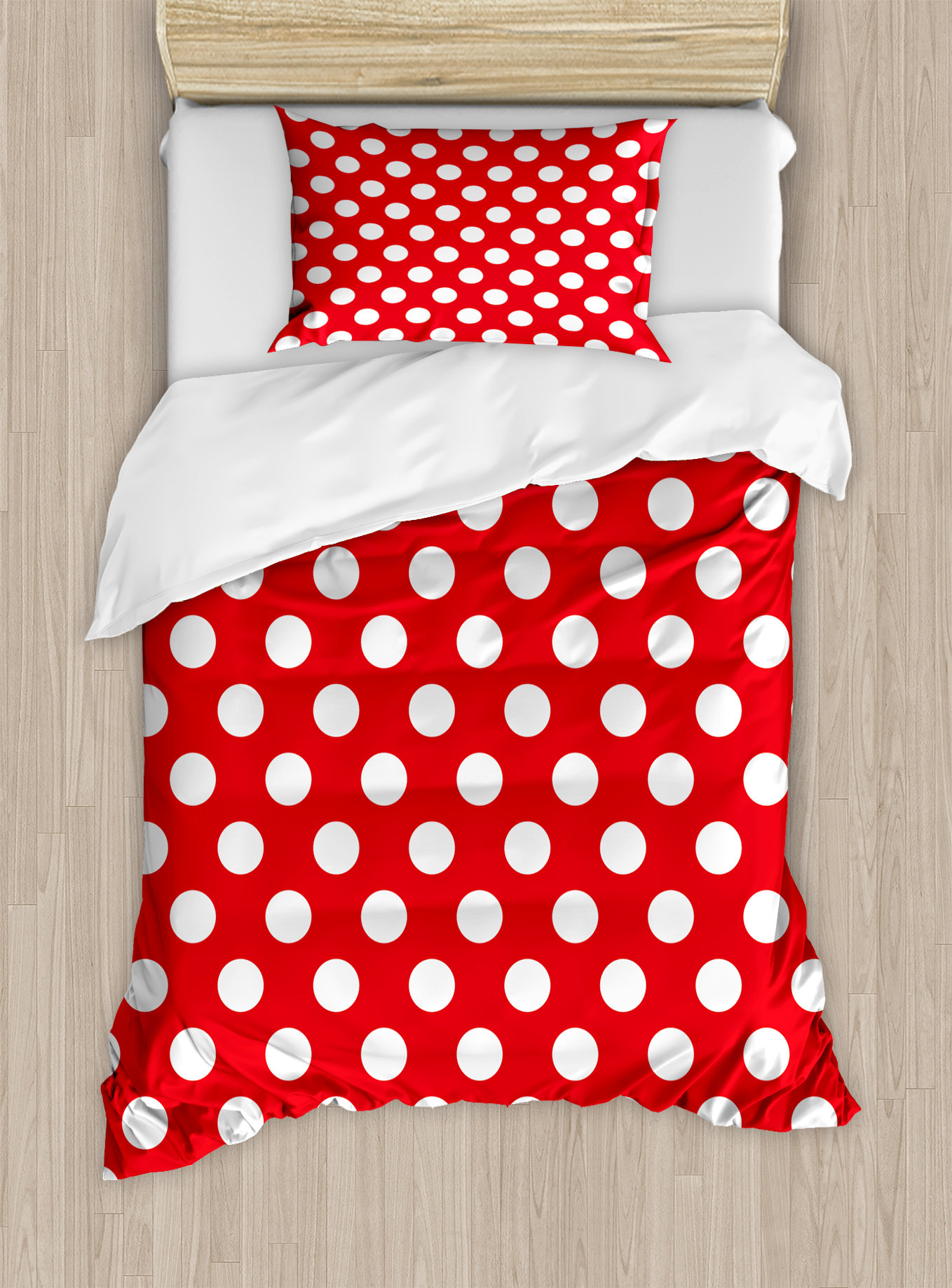 Ambesonne Retro 50s 60s Iconic Pop Art Style Big Polka Dots Picnic ...
