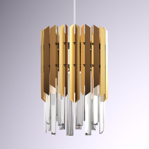 Gold Unique / Statement Pendant Lighting You'll Love | Wayfair