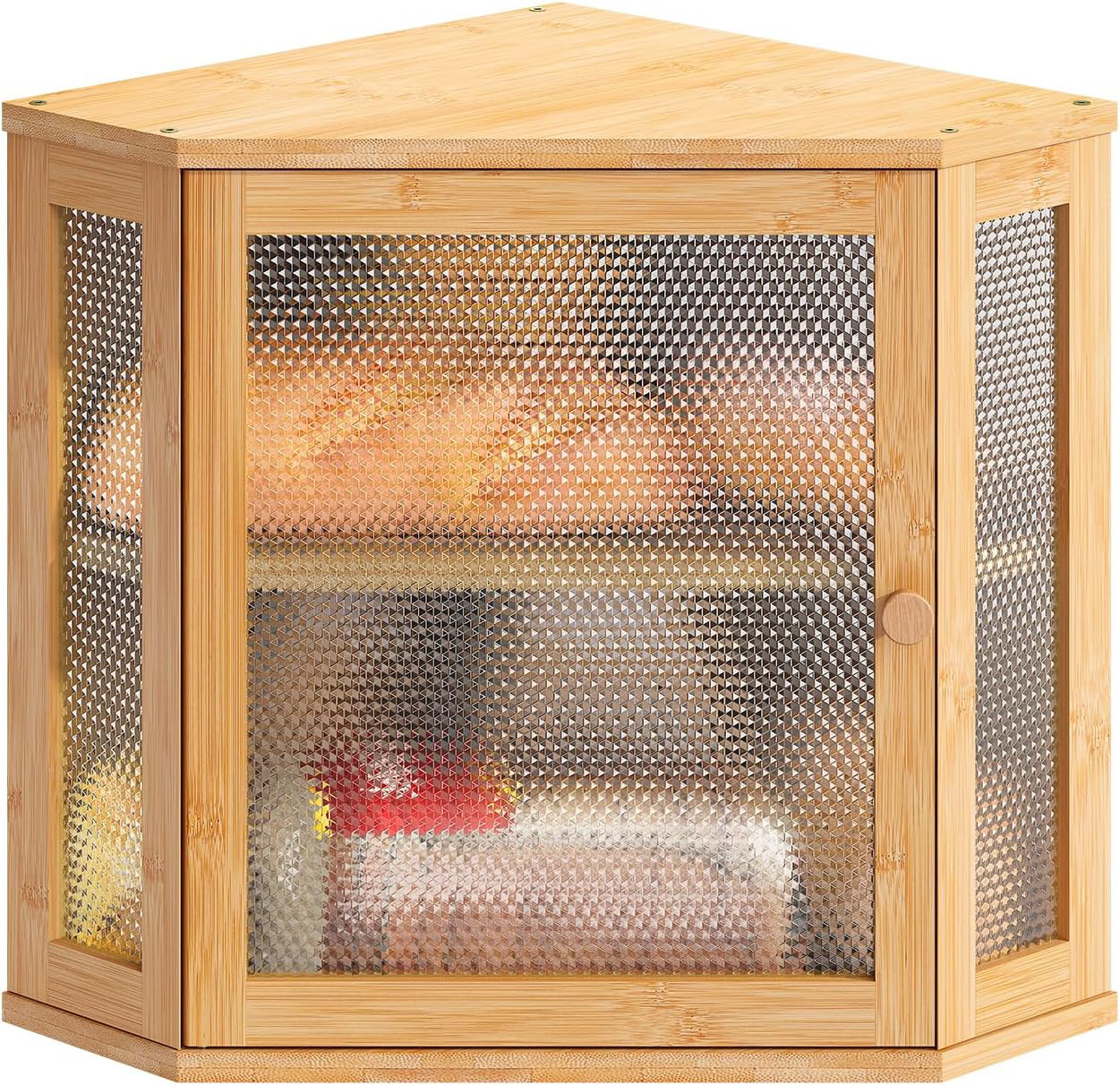 One Allium Way® Corner Bread Box Kitchen Countertop Extra Large ...