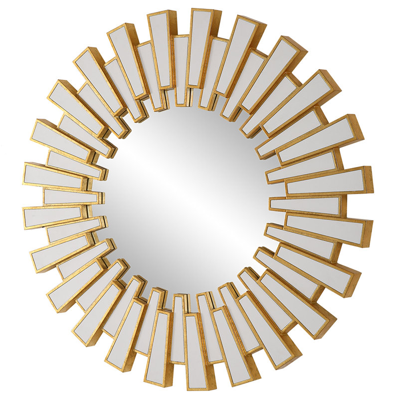 Everly Quinn Vivant Sunburst Wood Wall Mirror - Wayfair Canada