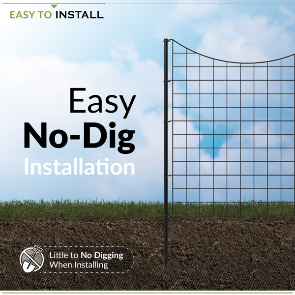Zippity Outdoor Products 39in H (5 Fence Panels) No Dig Easy Install ...