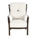 Castelle Santa Fe Ultra High Back Lounge Chair w/Two Side Pillows ...