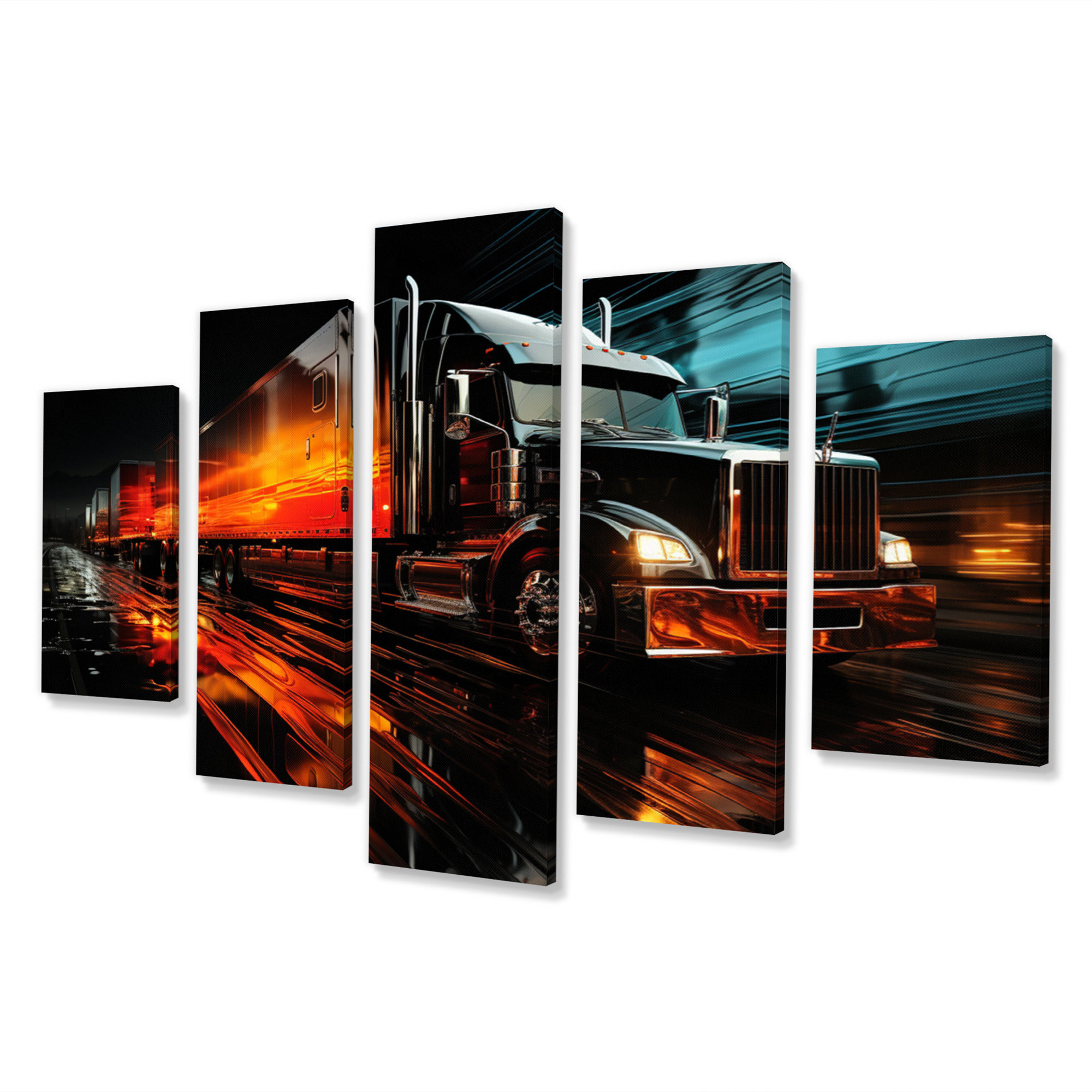 Lark Manor™ Truck 53Ft Translucent Rhythms II - Transportation Canvas ...