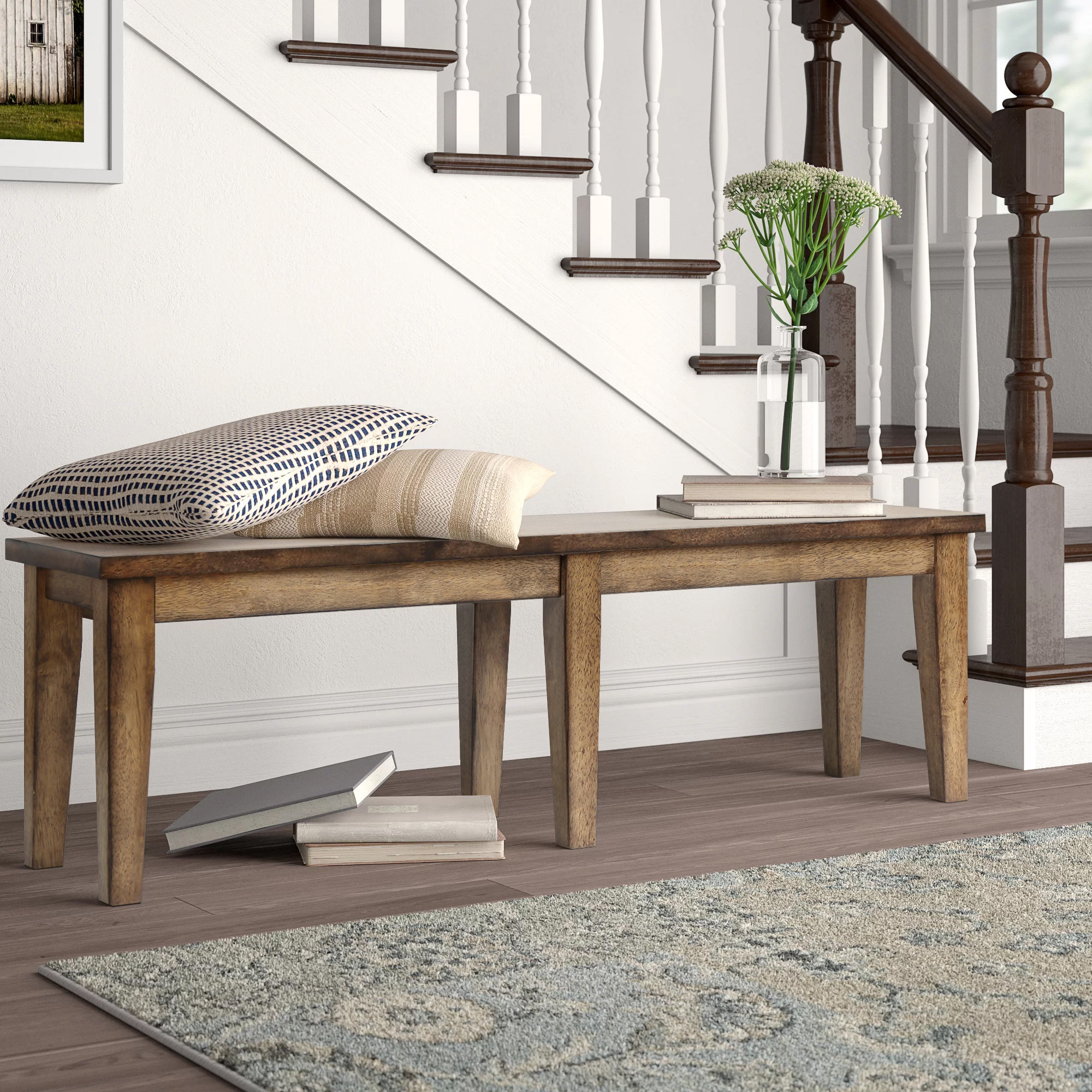 Sand & Stable™ Bridgewater Wood Bench & Reviews | Wayfair