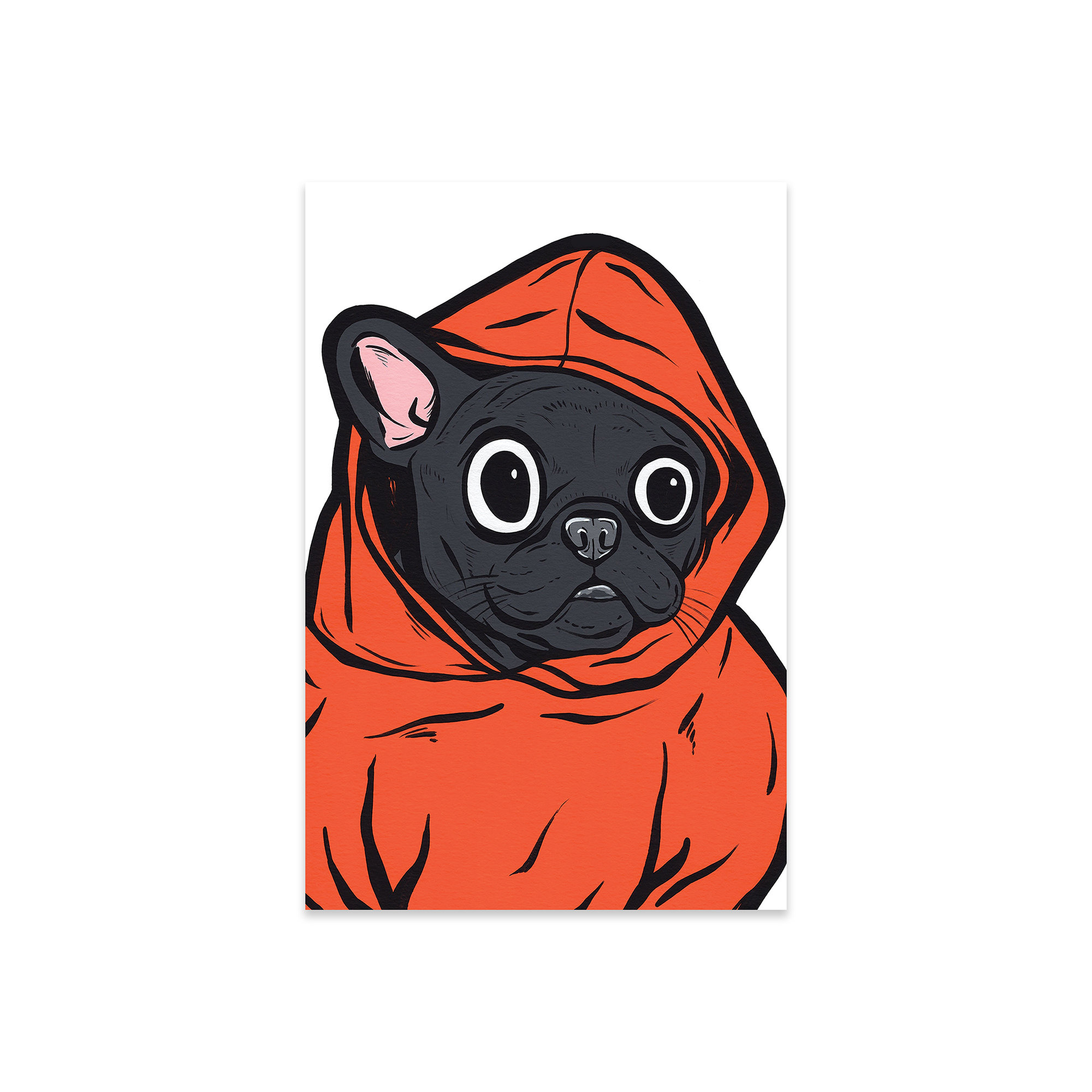 Trinx French Bulldog Hoodie On Plastic / Acrylic by Allyson Gutchell ...