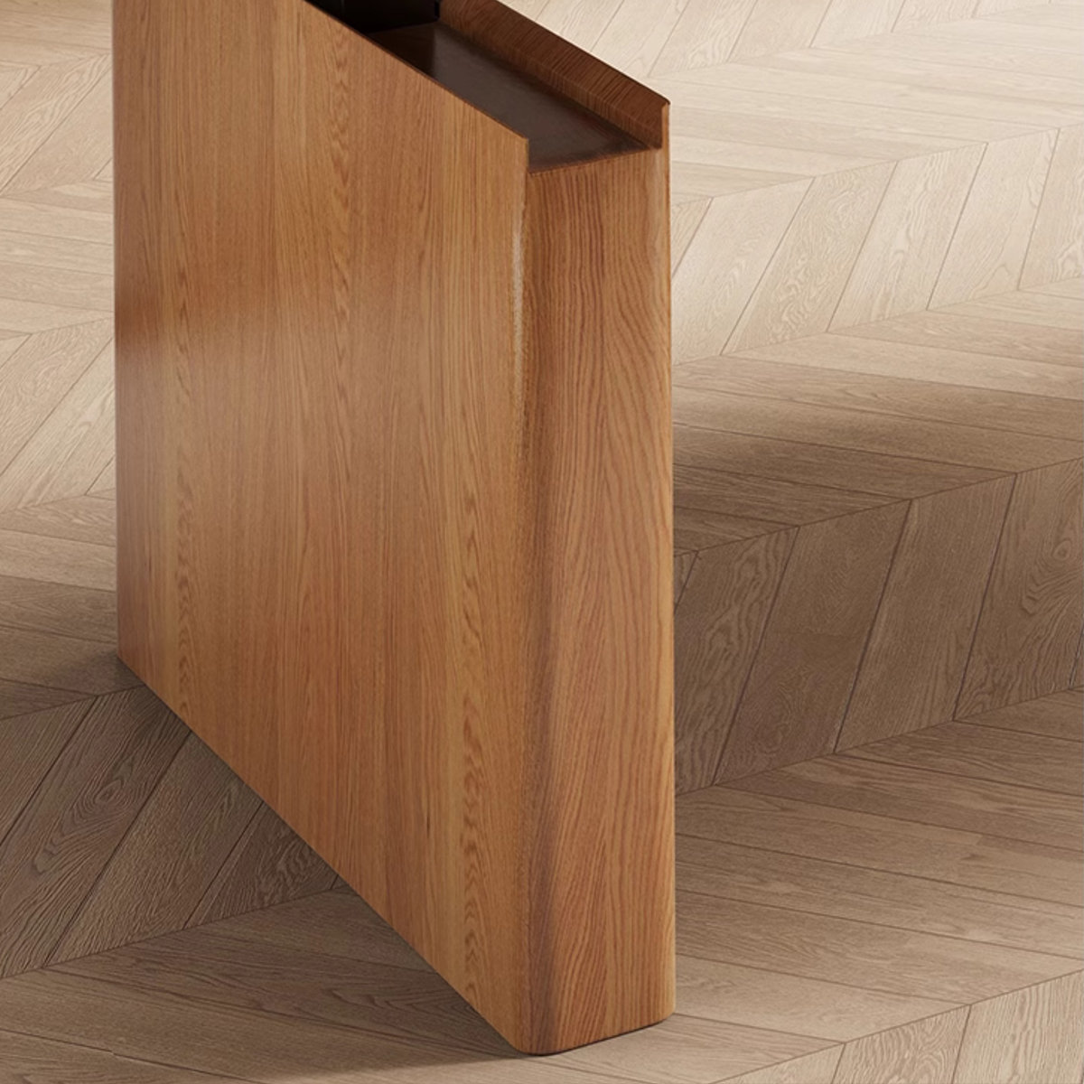 Wren Decors Wood color Rectangular Hight adjustable Solid wood Desks ...