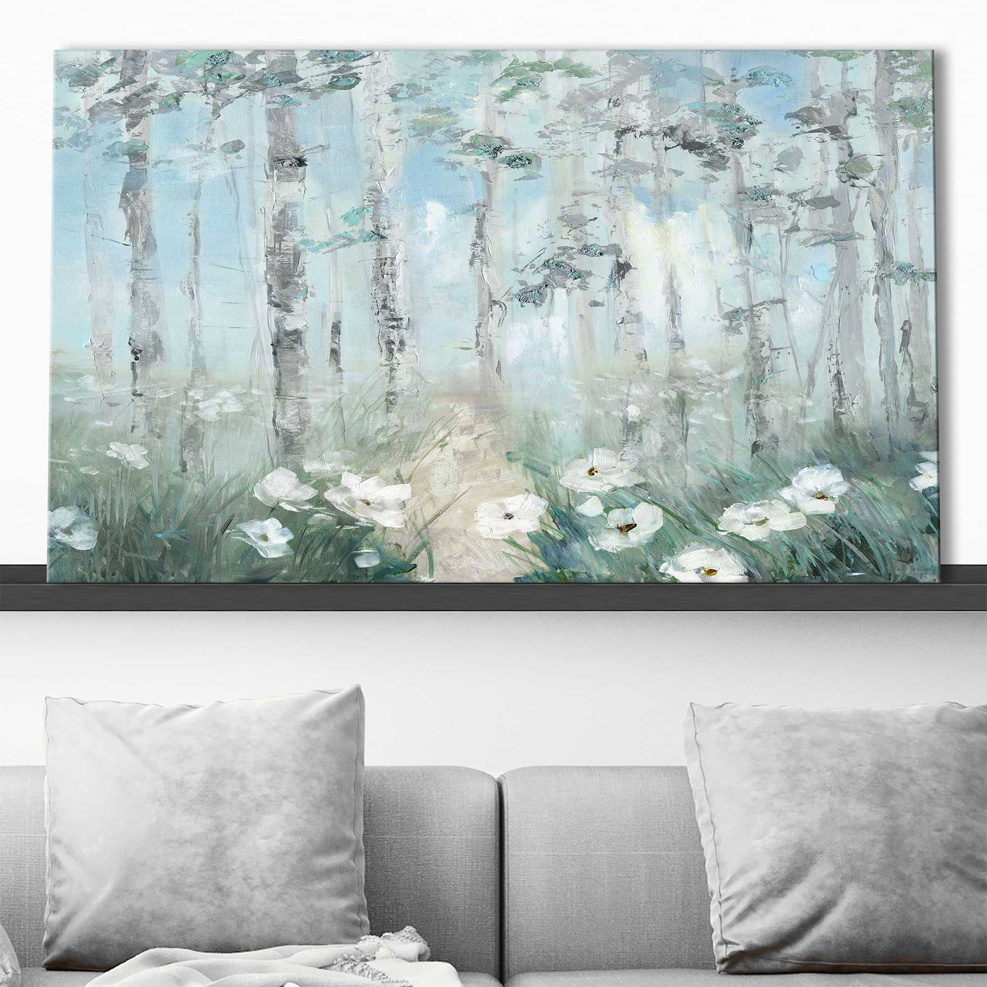 Loon Peak® Magical Birch Grove - Painting | Wayfair