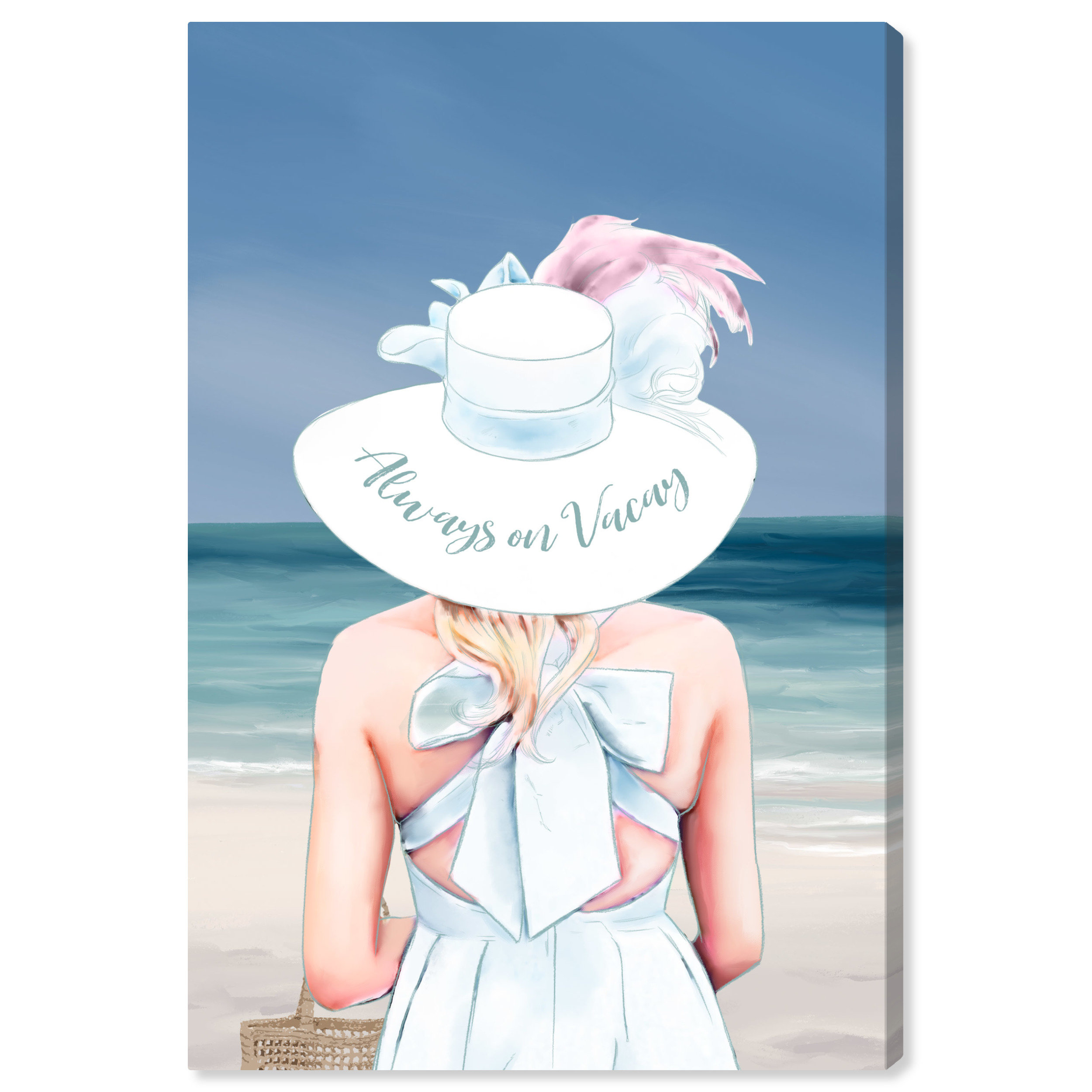 Dovecove Zoie Always On Vacay Seaside On Canvas by Wynwood Studio Print ...