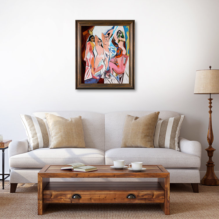 Vault W Artwork Les Demoiselles D'Avignon Framed On Canvas by Pablo ...