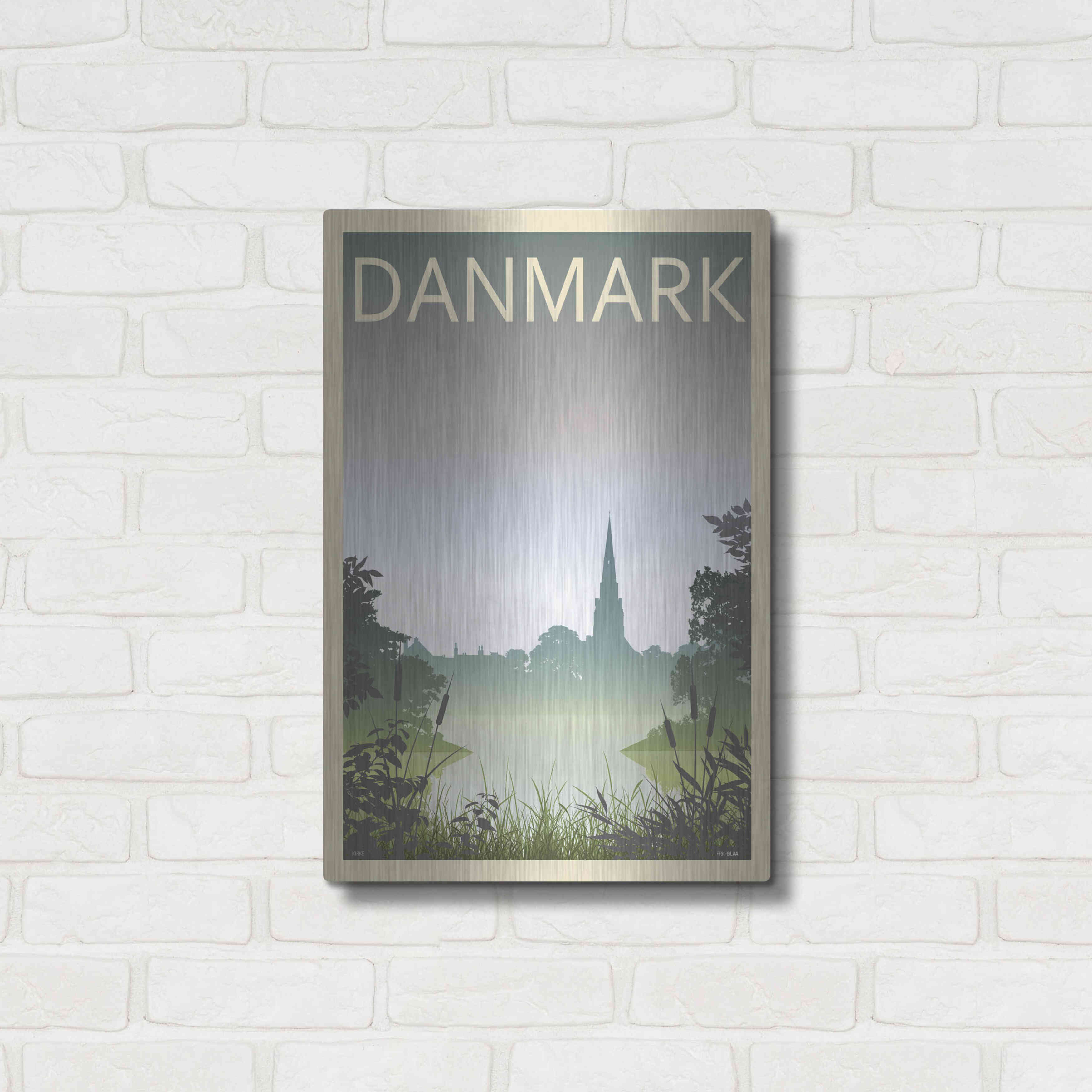Millwood Pines Church by Incado - Unframed Print on Metal | Wayfair