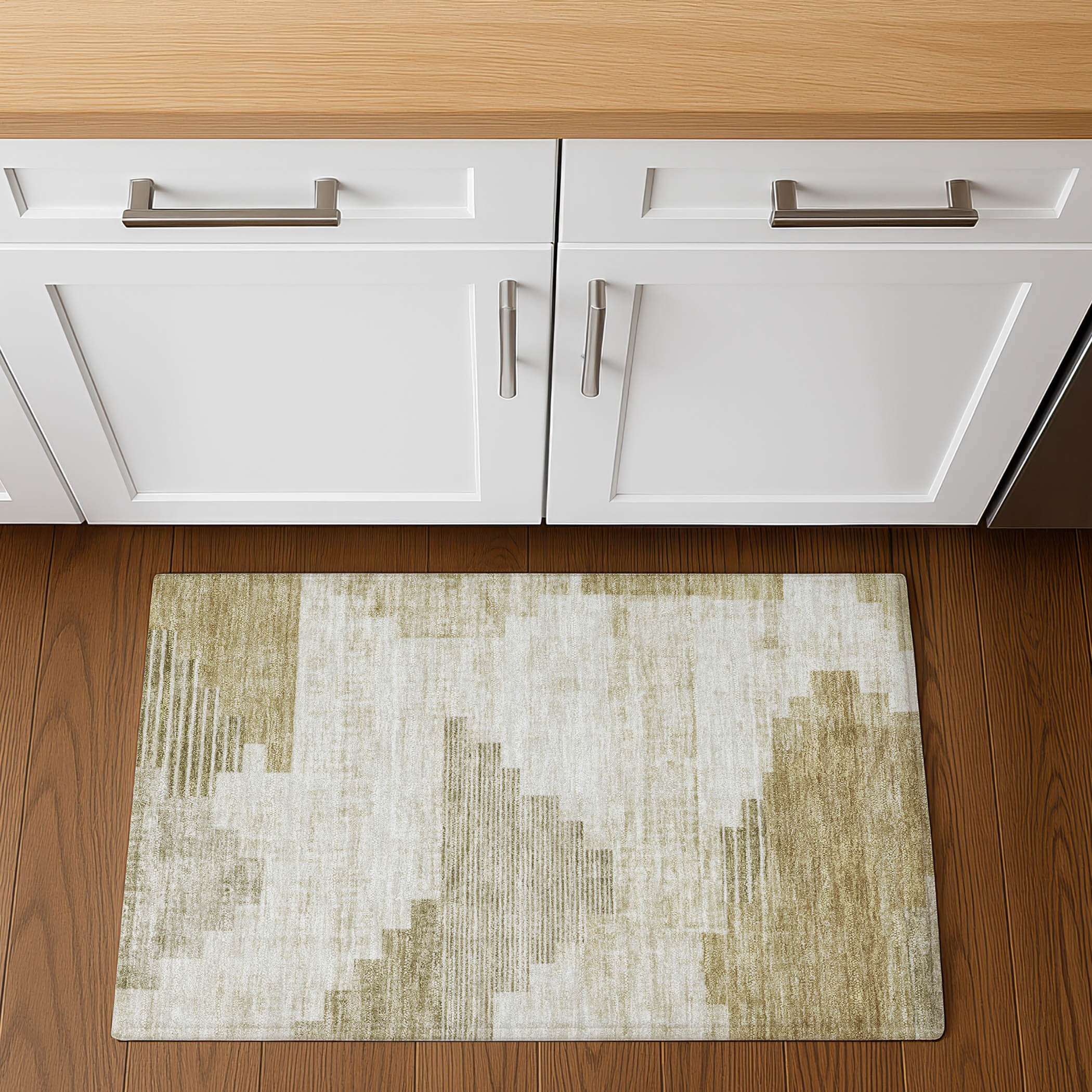 East Urban Home Premium Machine Washable Ashington AMF1829 Geometric ...