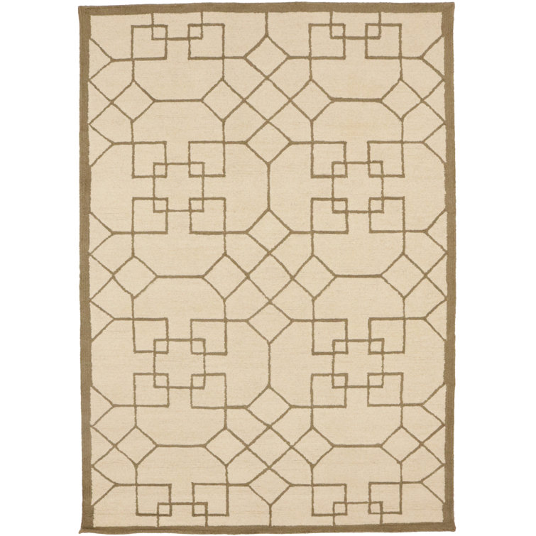 Red Barrel Studio® Wool Geometric Rug | Wayfair