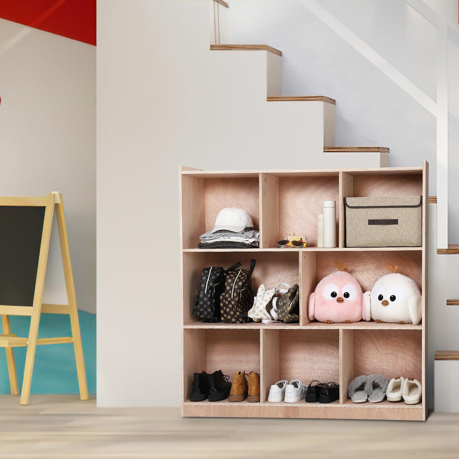 Ebern Designs 8-Section Classroom Storage Locker Finished, 8 Cubbies ...