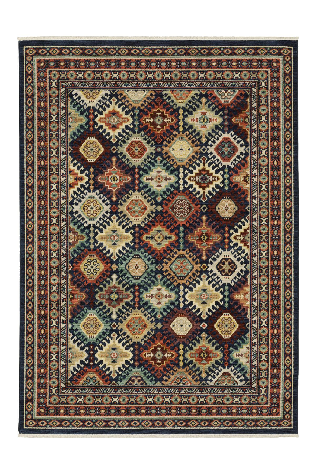 Dakota Fields Ethnic Vintage Patterned Woven Base Digital Print Rug ...