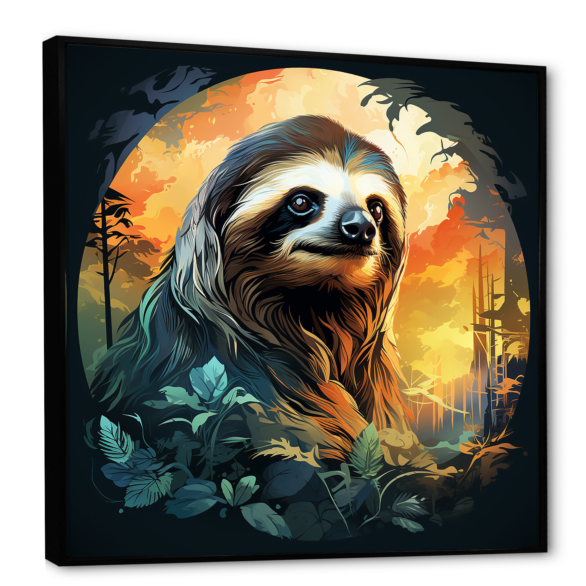 Millwood Pines The Serenity Of Sloth At Sunset II - Sloth Wall Art ...