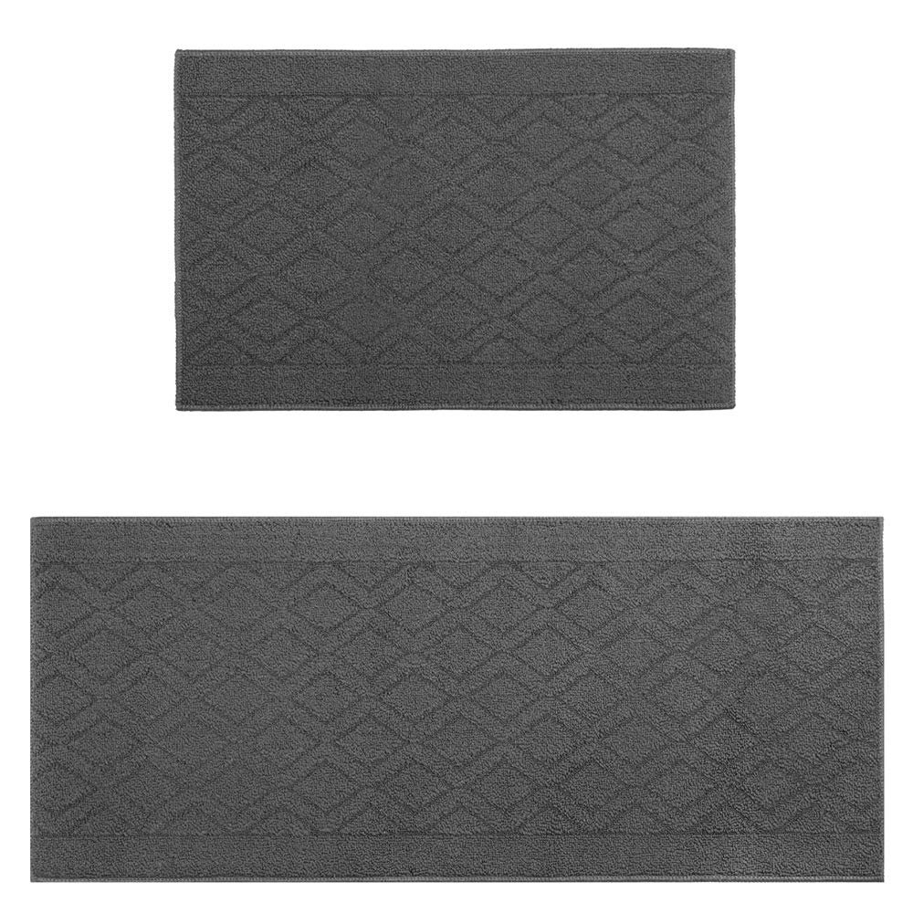 Latitude Run® Kitchen Rug Mats Made Of 100% Polypropylene 2 Pieces Soft ...