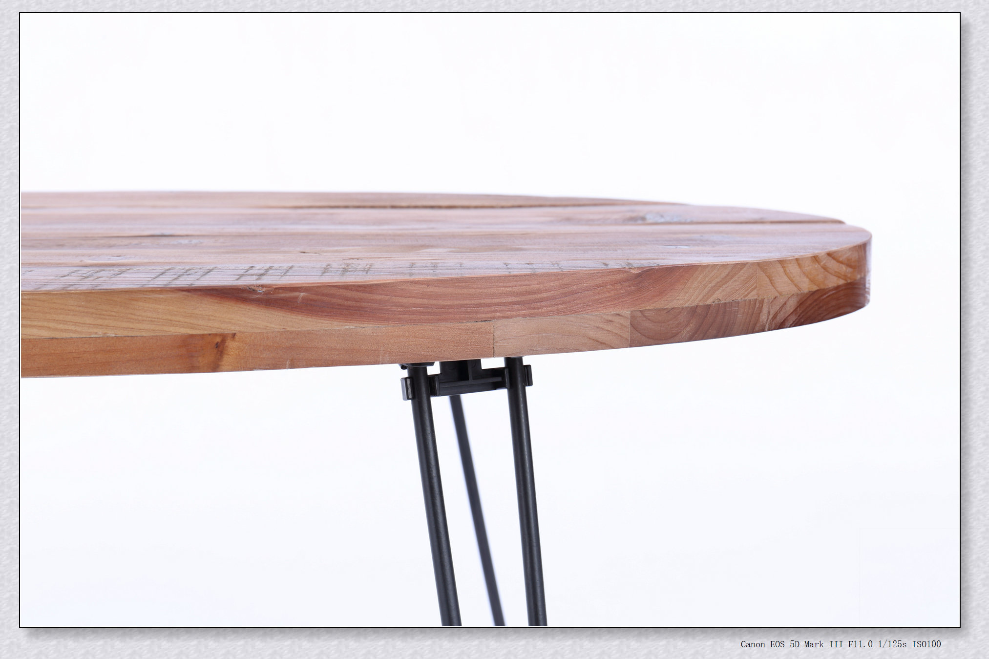 Think Urban Oval Natural Reclaimed Wood Foldable Cocktail Table for ...