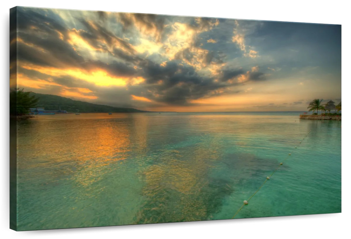 Beachcrest Home™ Gillard Ocho Rios Beach Sunset | Wayfair