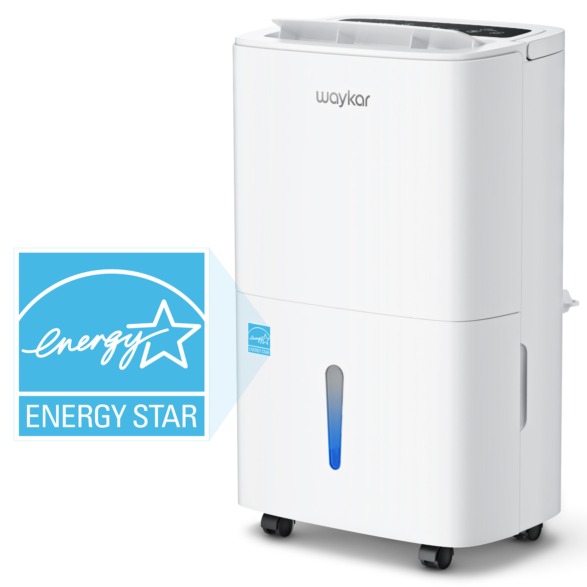 Waykar 80 & 120 Pints Energy Star Home Dehumidifier for Spaces up to ...