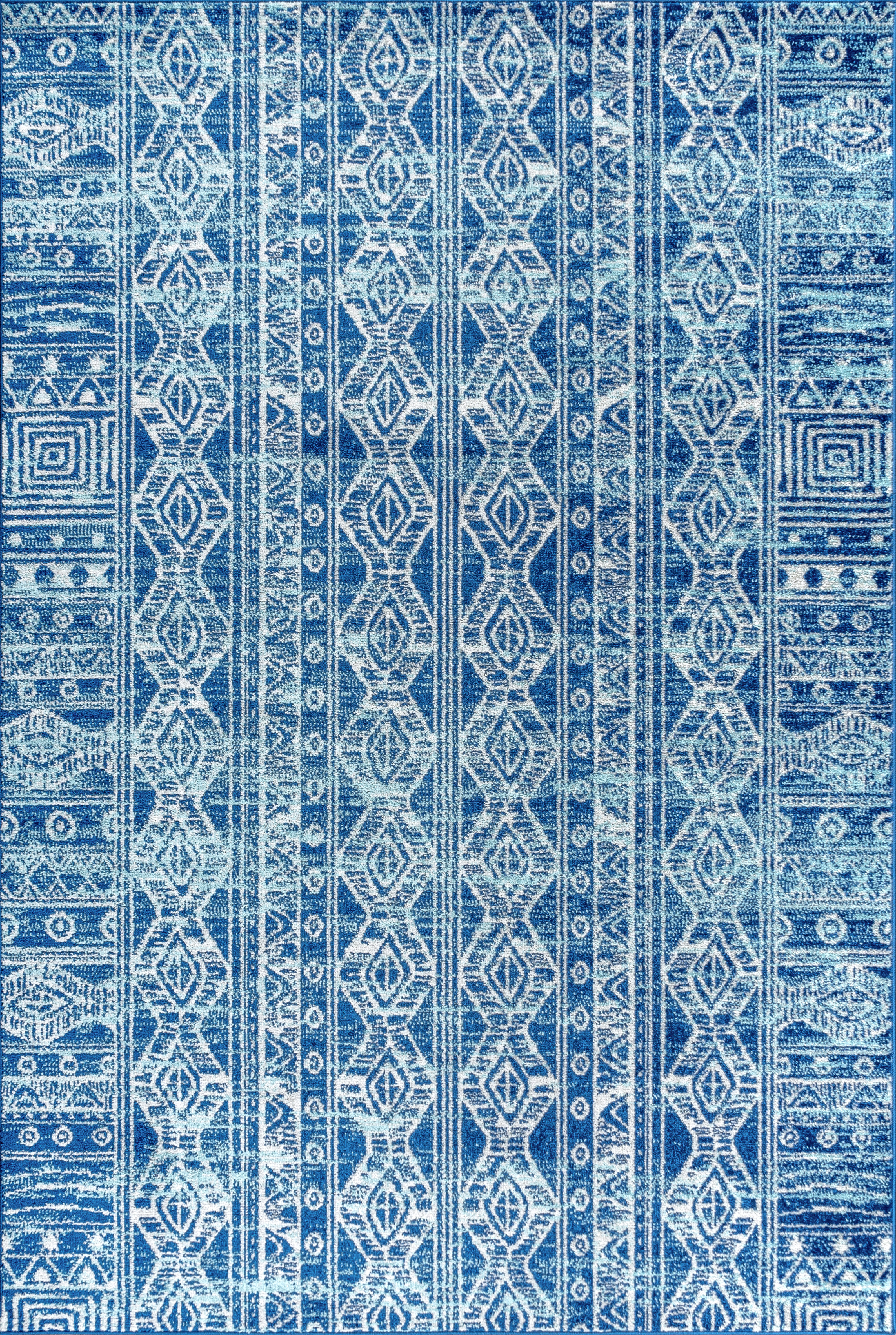 Union Rustic Tybalt Modern Persian Boho Vintage Tribal Blue/Gray Rug ...