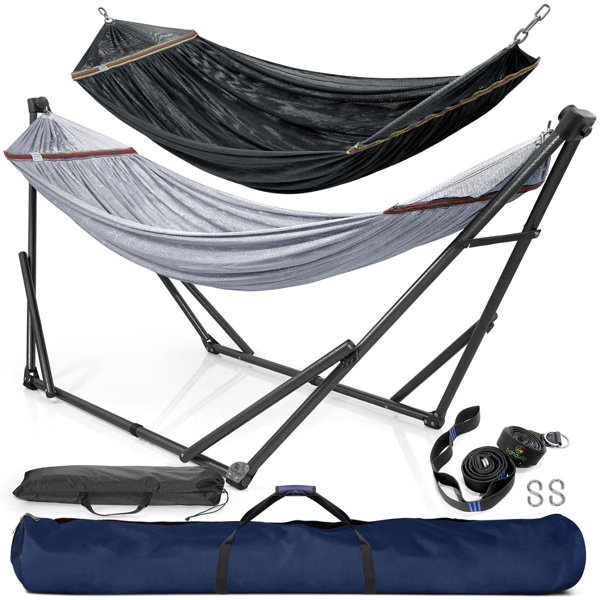 Arlmont & Co. 600Lb Capacity 2 Persons 2 Hammocks Included/Foldable ...