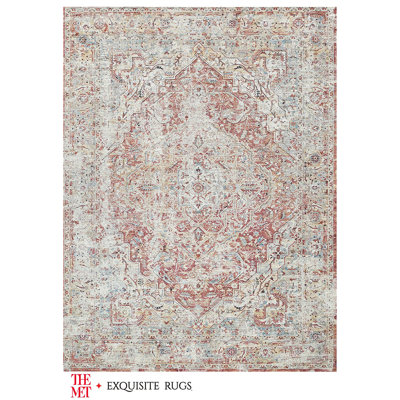 Exquisite Rugs The Met x Exquisite Rugs Antique Beige/Rust Area Rug ...