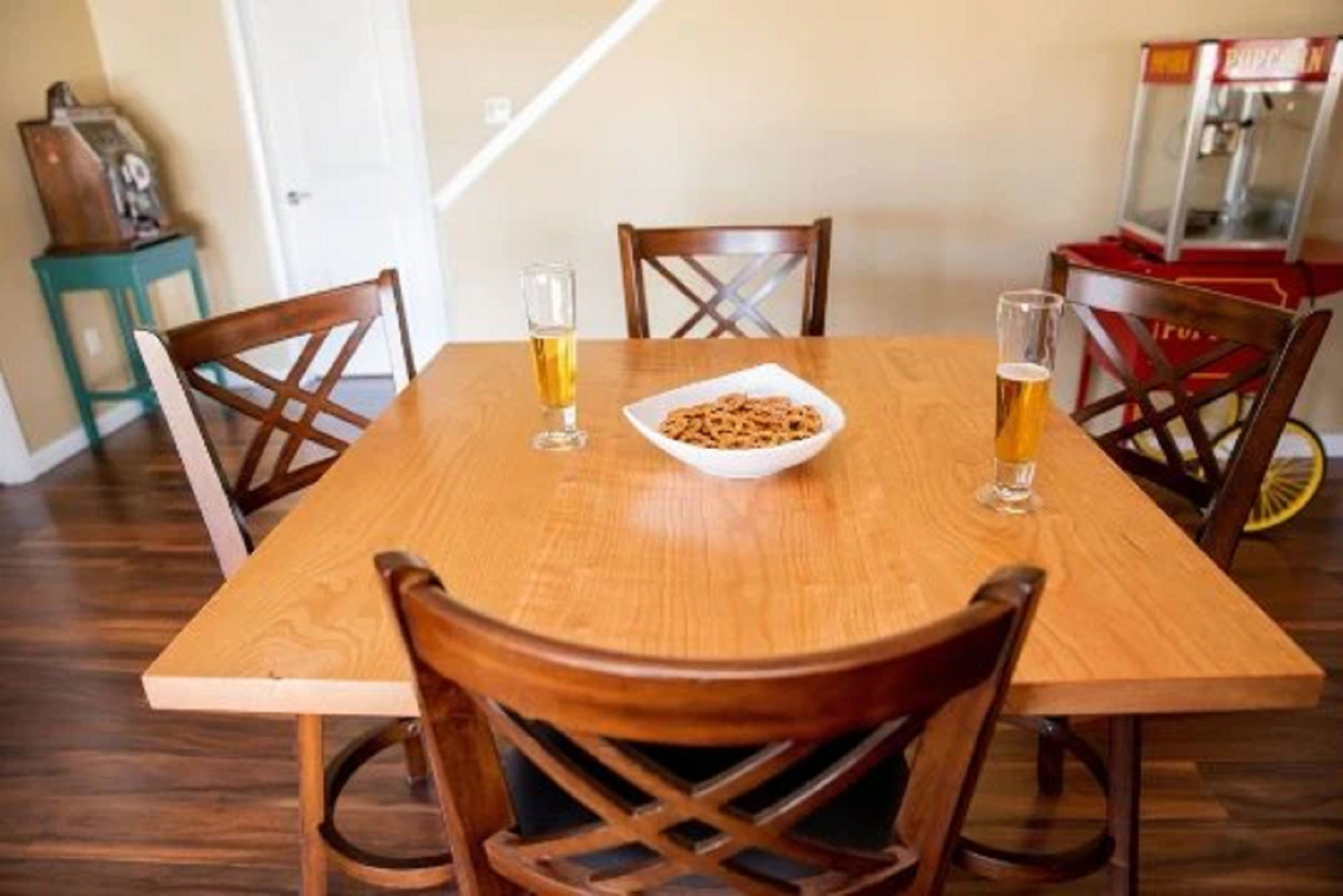 Wildon Home® Square Cherry Pub Table - Hairpin | Wayfair