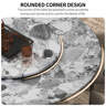ALLNICEDT Simple Modern Luxury Stone Round Dining Table Set | Wayfair
