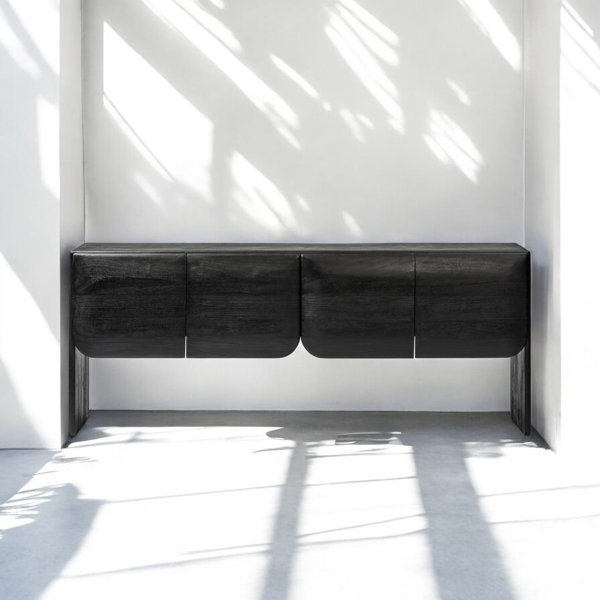 Ebern Designs Neascu Solid Wood Rectangle Accent Cabinet | Wayfair.co.uk