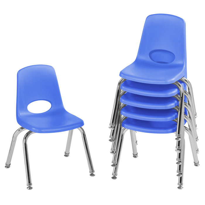Factory Direct Partners Stacking Classroom Chair ( Set of 6 ) & Reviews ...