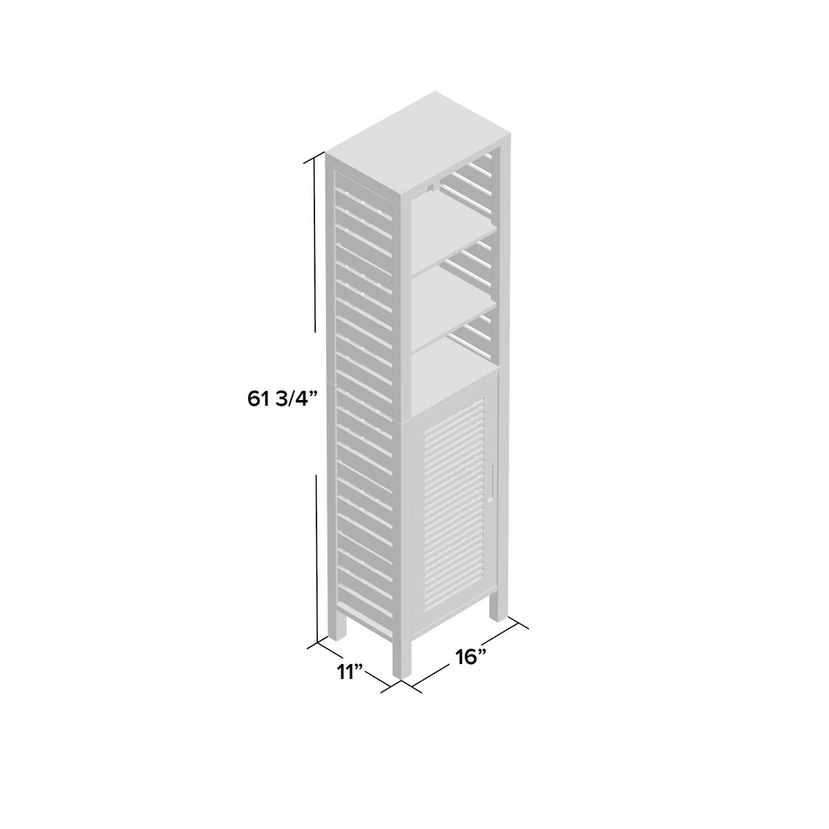 Dotted Line™ Ayden Solid Bamboo Wood Freestanding Linen Cabinet ...