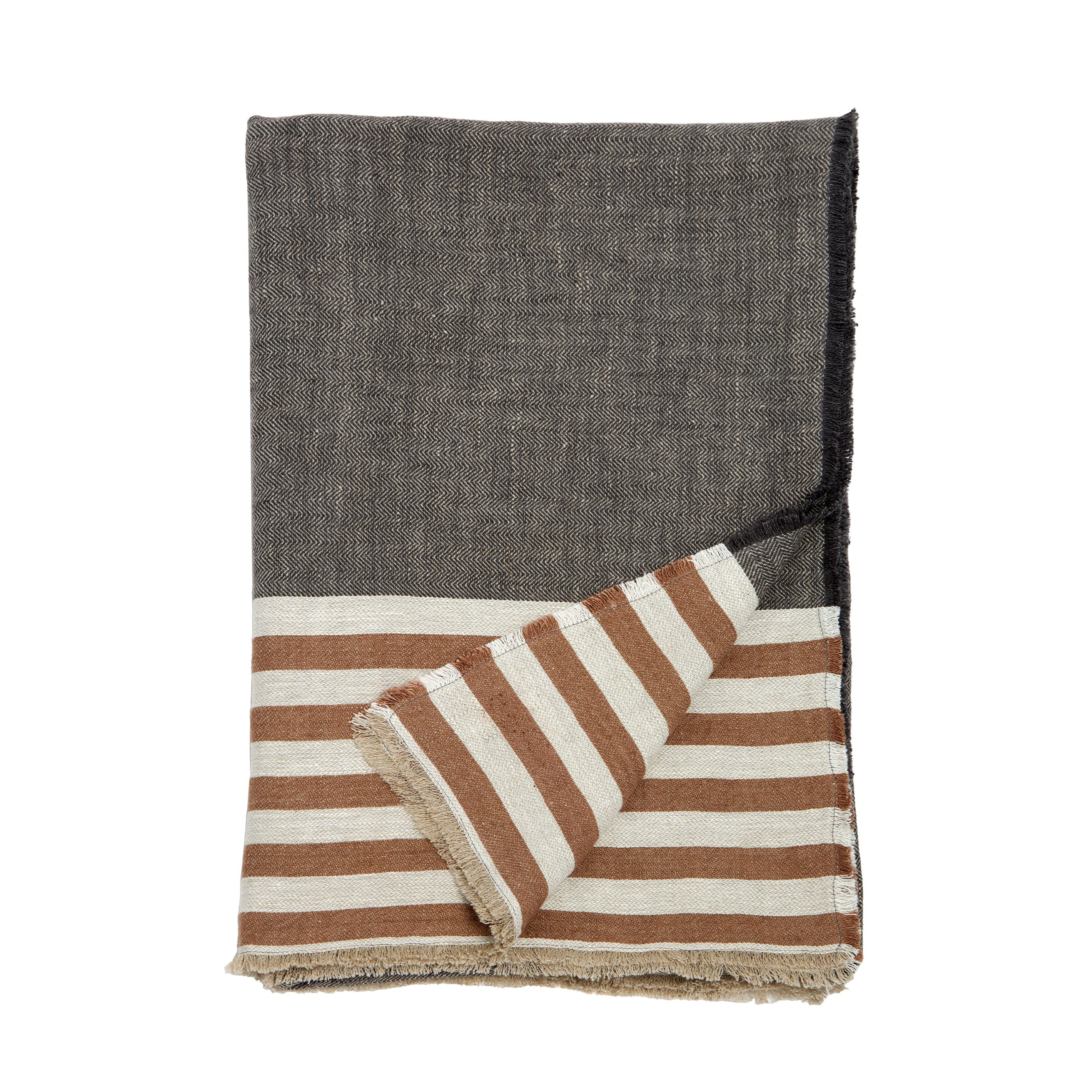 Pom Pom At Home Benny Handwoven Linen Oversized Throw | Wayfair